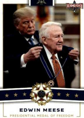 2020 Leaf Decision Presidential Medal of Freedom #PMOF-12 Edwin Meese | eBay