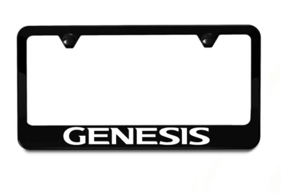 Hyundai Genesis License Plate Frame | Black Metal | Premium Street ...