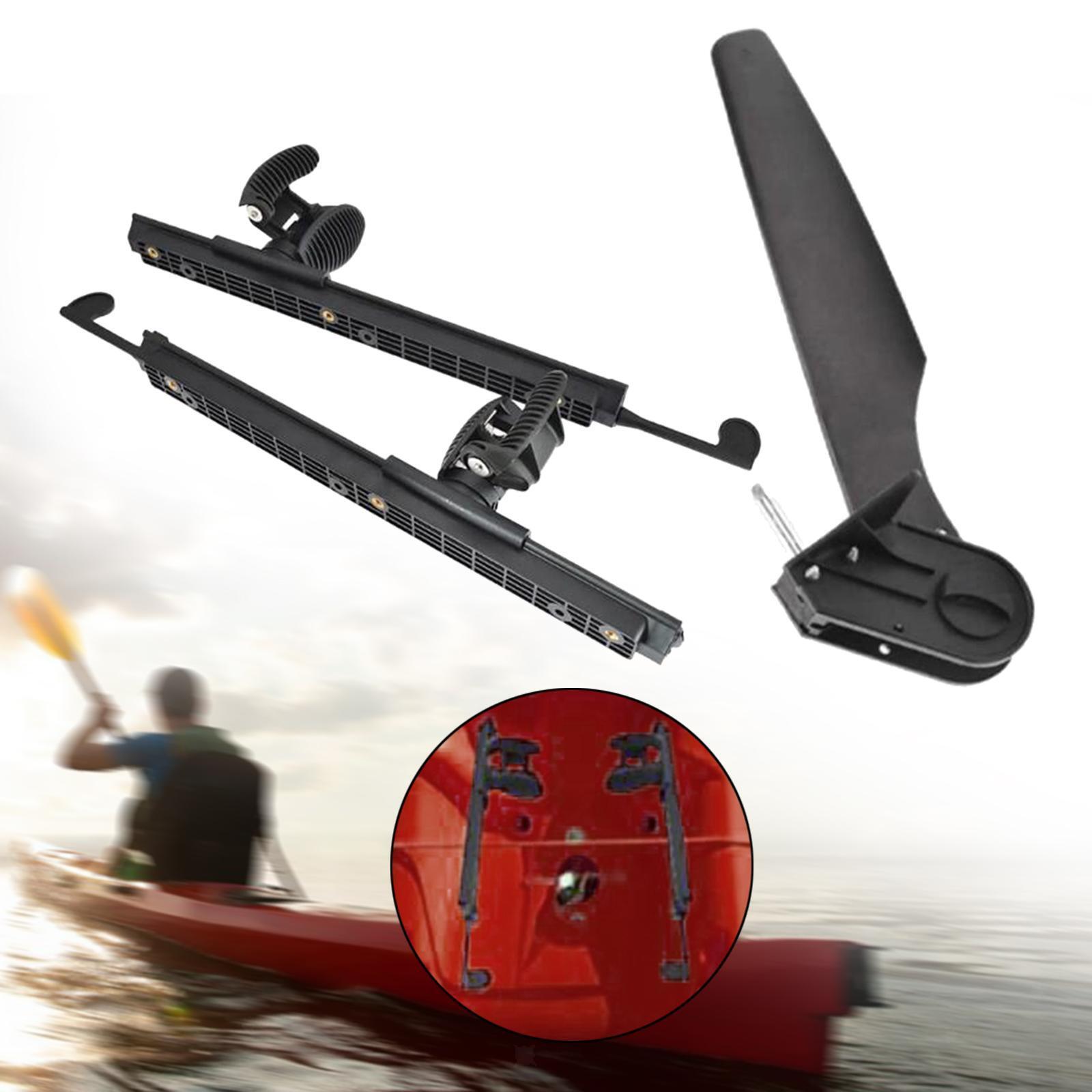Kayak Rudder with Foot Brace Pedals Nylon Fixation Boat Tail Kayak Foot ...