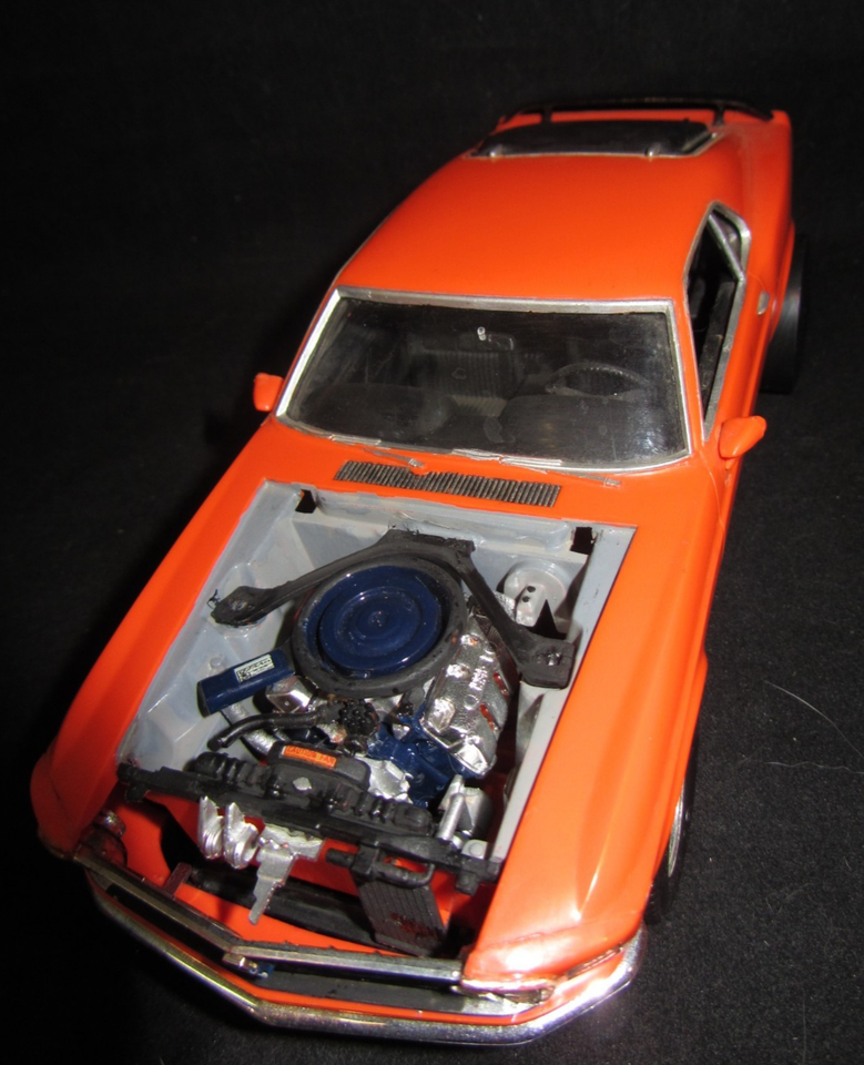 1970 FORD BOSS MUSTANG Monogram 1/24 Custom and Built! | eBay