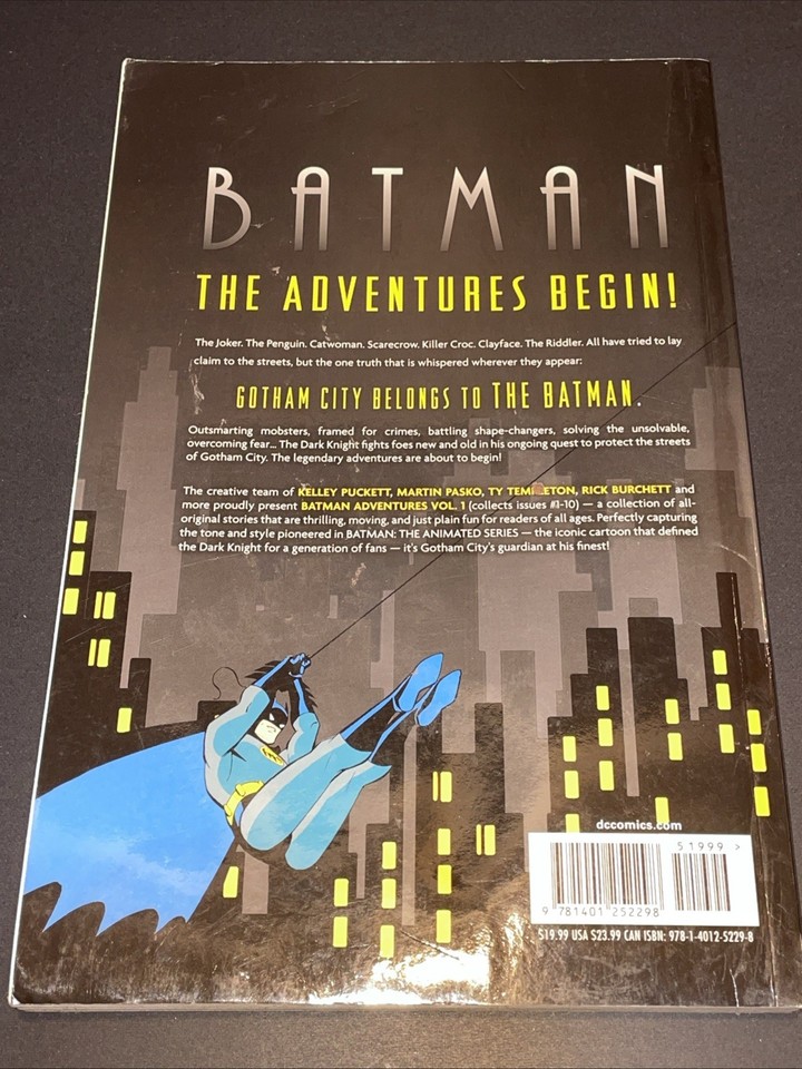 Batman adventures and Knightfall trade paperback six book lot no ...