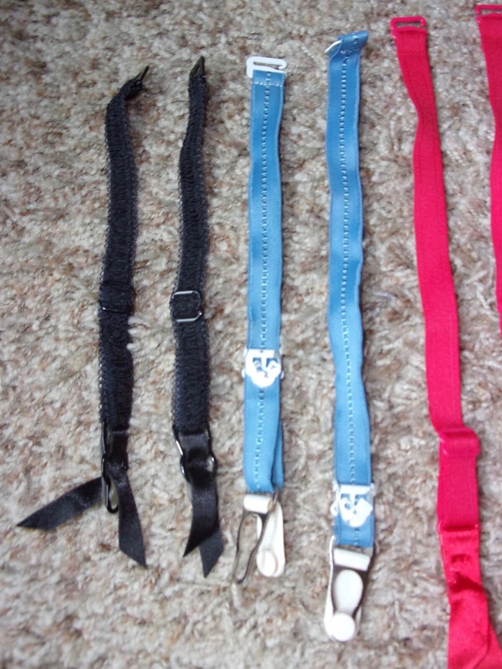 Lot Of 18 Colorful Garter Straps Sets Of Pairs Hook On Clips Garters | eBay