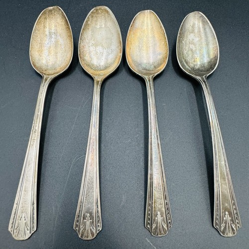 Vernon Silver Plate Tablespoon Set of 4 Vintage Grim Reaper READ | eBay