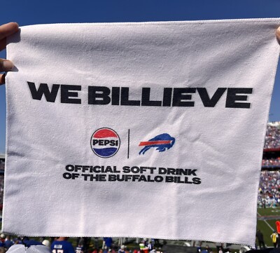 NFL BILLS We Billieve Buffalo Pepsi Rally Towel Pepsi PROMO Football ...