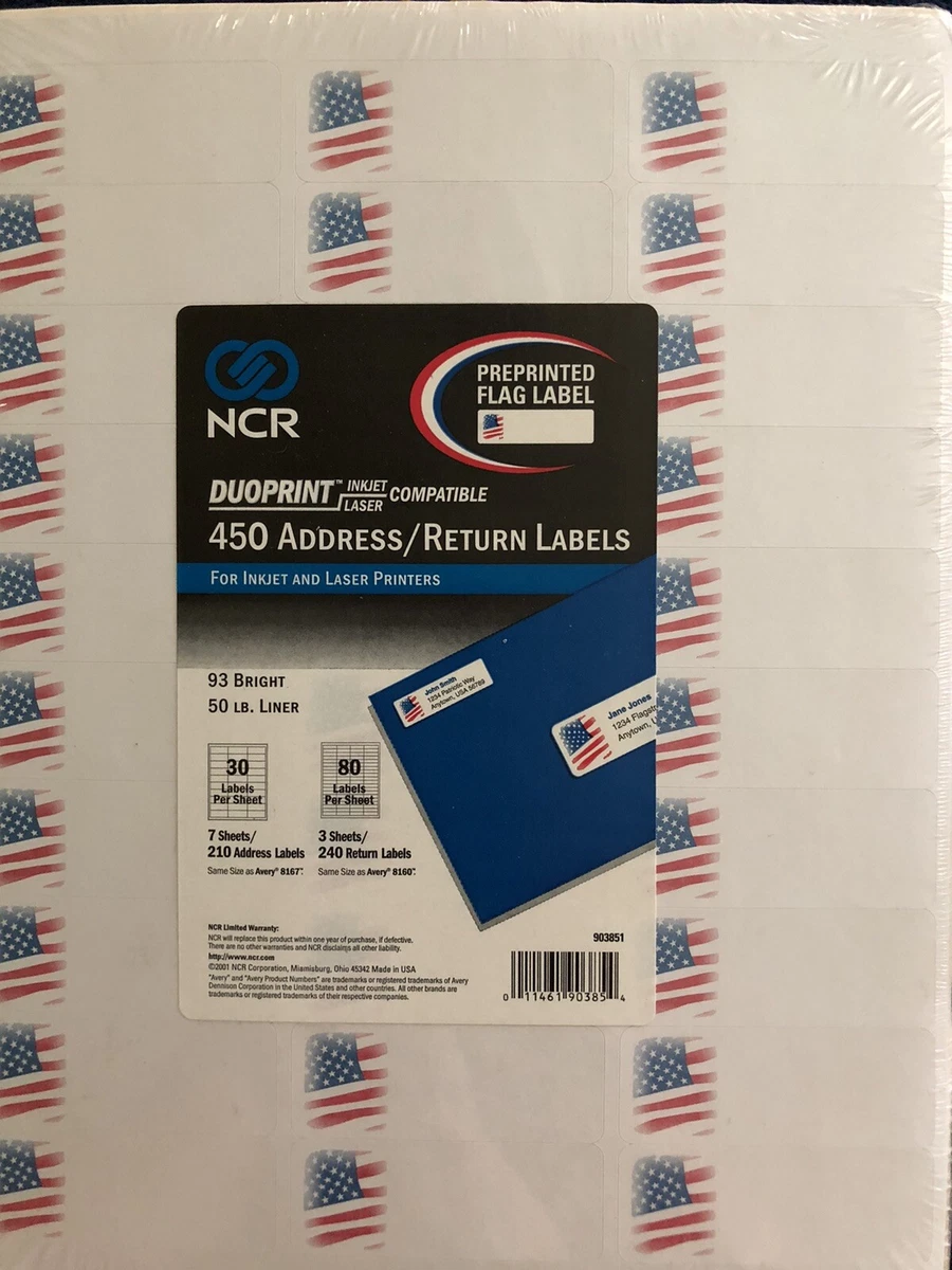 Blank Label Flags