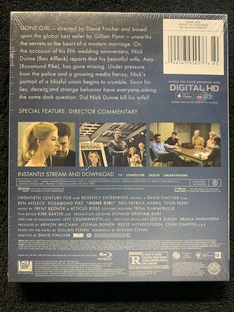 Gone Girl Blu Ray Cover