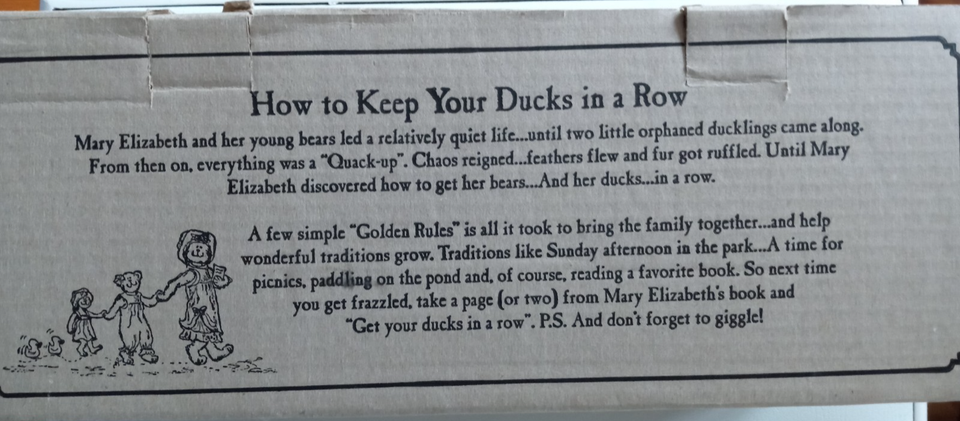 Boyds Bears TJ's Best Dressed Mary Elizabeth, Becca, Ruth & Ducks ...