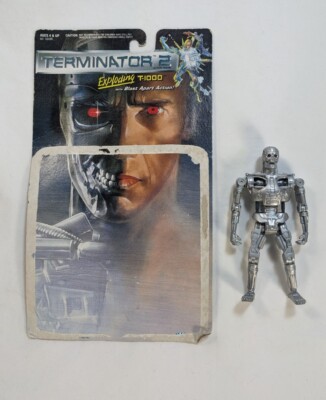 1991 Kenner Techno-Punch Terminator Action Figure Loose + T-1000 Card ...