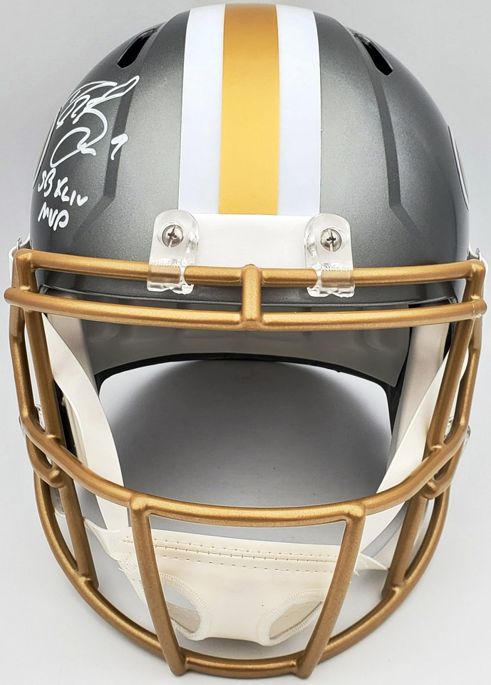 DREW BREES AUTOGRAPHED SAINTS FLASH FULL SIZE HELMET SB XLIV MVP ...