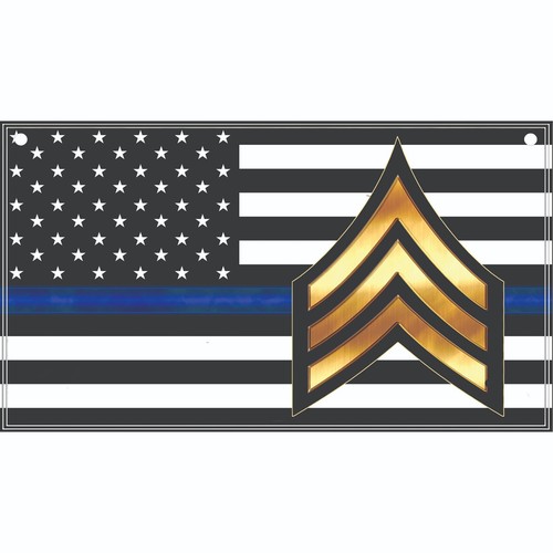 Thin Blue Line Police Sergeant 3 x 5 flag | eBay