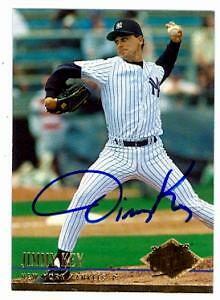 Jimmy Key autographed baseball card (New York Yankees) 1994 Fleer Ultra ...