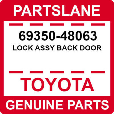 Toyota OEM Genuine Back Door Lock Actuator Trunk Lift Tailgate Hatch ...