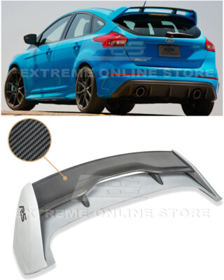 For 12-18 Ford Focus Hatchback RS Style Carbon Fiber Rear Roof Lid Wing ...