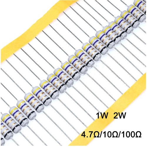 1W/2W Wirewound Fuse Resistor 4.7Ω/10Ω/100Ω Tolerance ±5% Film ...