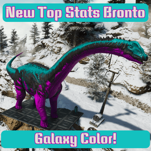 ARK Survival Ascended TOP STATS Galaxy Brontosaurus | Bronto PC/XBOX ...