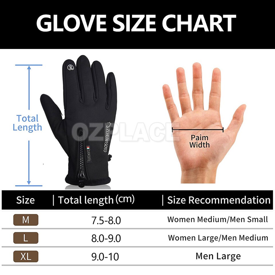 Winter Gloves Waterproof Thermal Touch Screen Thermal Windproof Warm ...