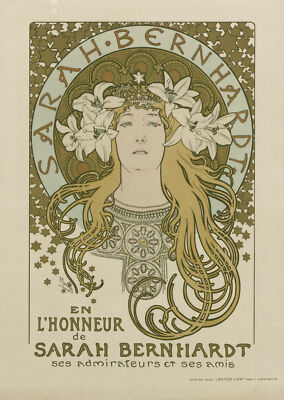 Alphonse Mucha Sarah Bernhardt, 1896 Giclee Canvas Print | eBay Australia
