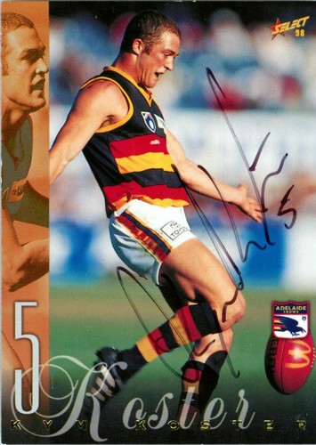 Signed 1998 ADELAIDE CROWS AFL Card KYM KOSTER | eBay Australia
