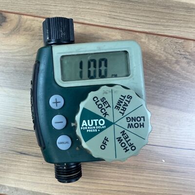 Orbit Eco-Series 56158 Green LCD Screen Single Port Digital Hose Faucet ...