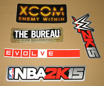 Promo Sticker Set WWE 2K15 Evolve The Bureau XCOM Declassified Enemy ...