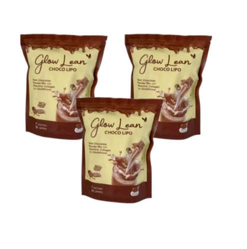 Glow Lean Choco Lipo Dark Chocolate Powder (7sachets) 3 Packets | eBay Australia