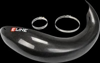 E-Line Carbon Fiber Exhaust Header Pipe Heat Shield KTM 300 XCW 20-22 ...