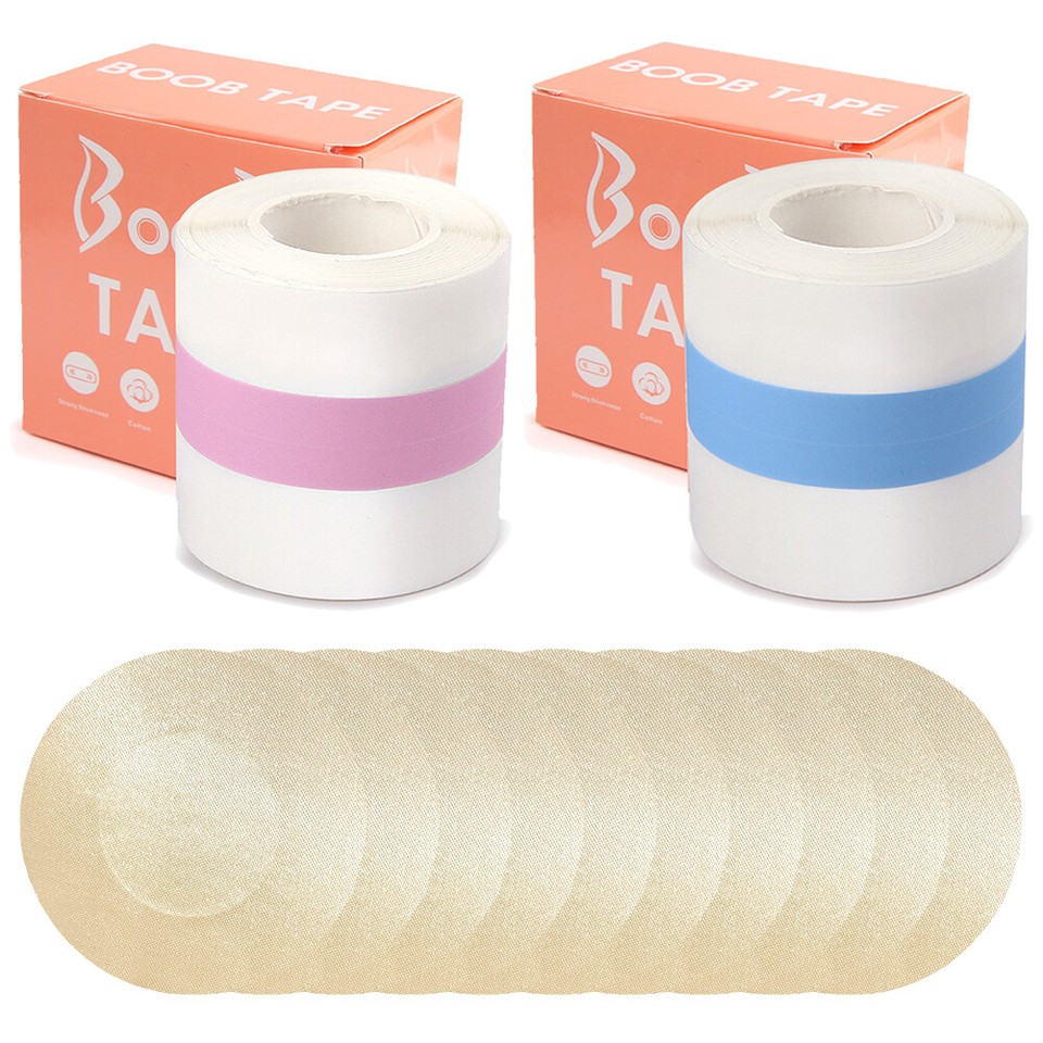 Boob Tape Strapless Pad Sticker with 10 Nipple Covers Anti-Sweat for ...