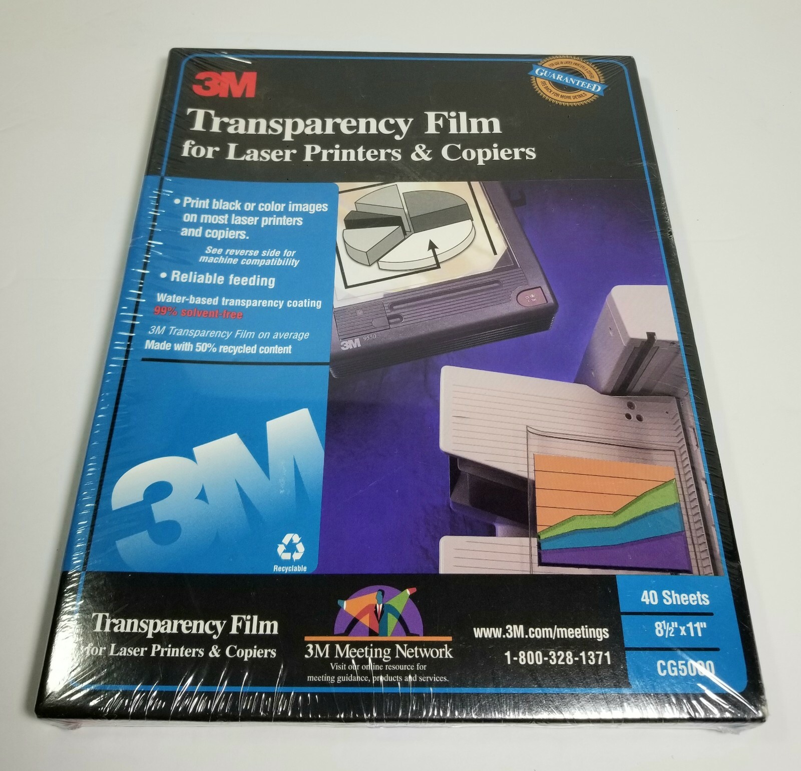 3M Transparency Film for Laser Printers and Copiers, 40 Sheets, 8.5 x ...
