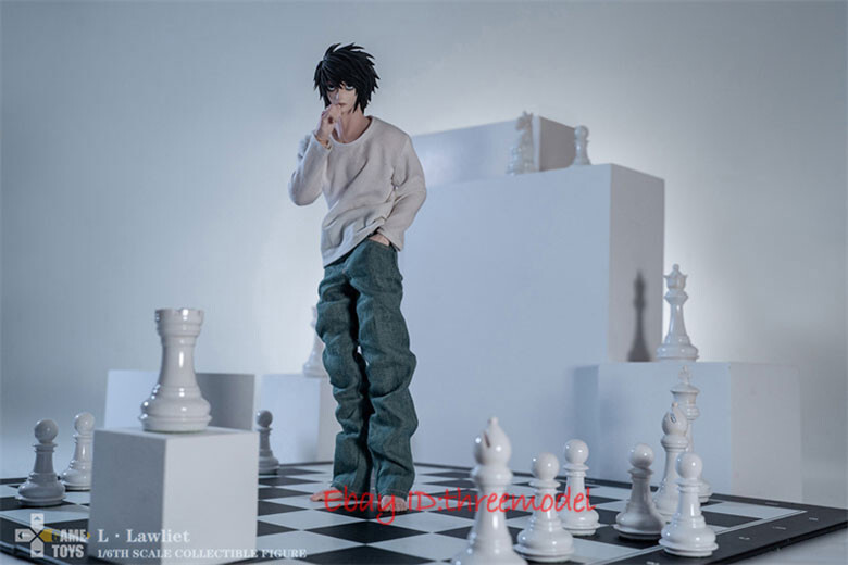 GAMETOYS 1/6 GT-007UP DEATH NOTE L·Lawliet L Action Figure Silica gel ...