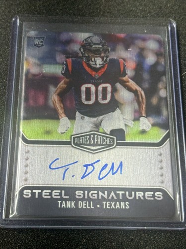 2023 Panini Plates & Patches TANK DELL RC On-Card AUTO Steel Signatures ...