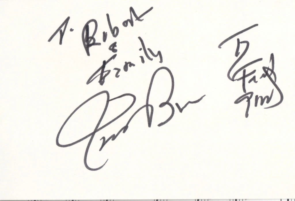 Autógrafo De Jerry Brown