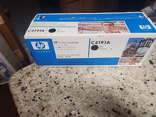 Genuine HP Color LaserJet 4500 4550 Series C4191A Toner- BLACK, Noir ...