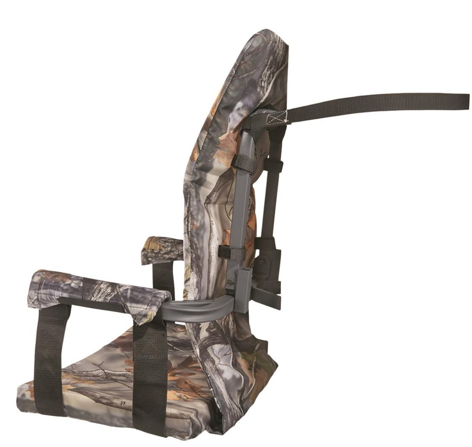 Deluxe Hunting Tree Stand Seat Folding Padded Chair 300 lb Capacity ...