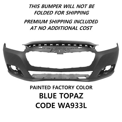 2014-2015 Chevrolet Malibu Front Bumper Cover | Blue Topaz | PAINTED ...