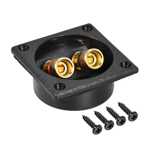 2-Way Speaker Box Terminal Binding Post Stereo Screw Connectors ...