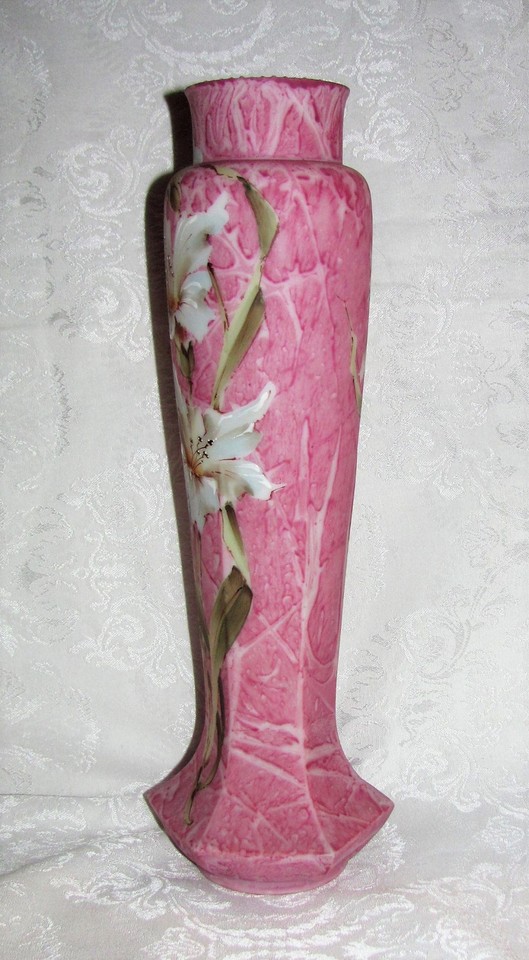 Antique American C.F. Monroe Kelva Enameled Lilies Vase Circa 1910 | eBay