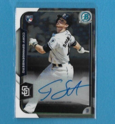 2015 Bowman Chrome Cory Spangenberg Rookie Auto Autograph Padres #BCAR ...