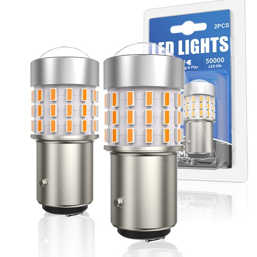 Amber 1157 Front LED Turn Signal Light Bulbs For Acura TL Base Sedan ...