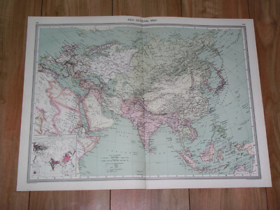 Pre-1900 - Antique Map Of Asia - 9