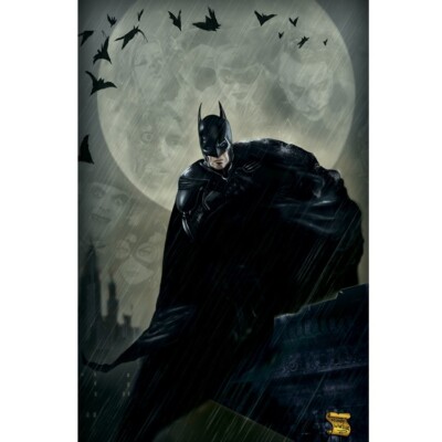 Batman Moon 11x17" Art Print, Signed | eBay