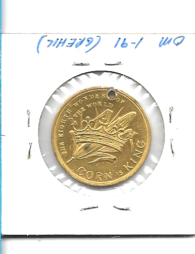 1888 Sioux City, Iowa Token CORN PALACE | eBay