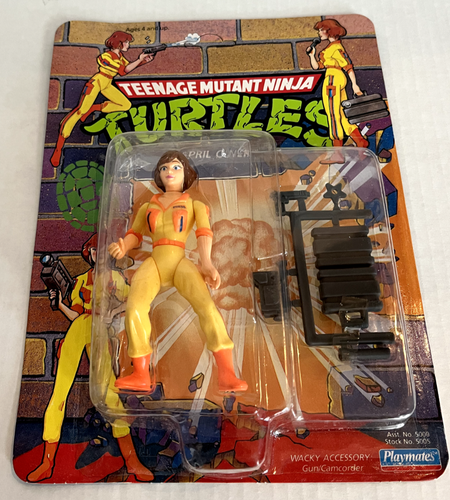 TMNT Teenage Mutant Ninja Turtles April O’Neil Orange Stripes Unpunched ...