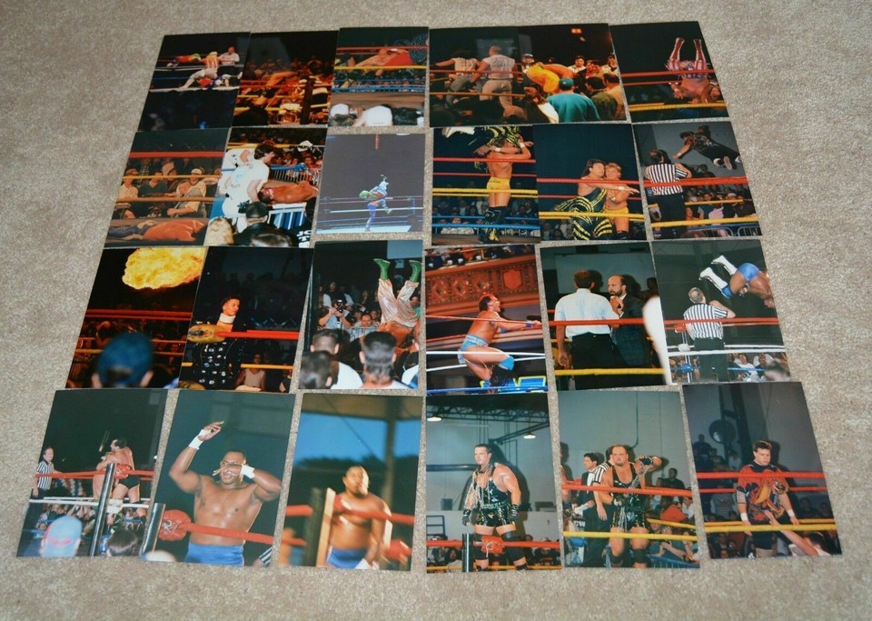 Wwe Wwf Ecw Wrestling Photos Negatives Lot 100+ Macho Man Bret Hart w ...
