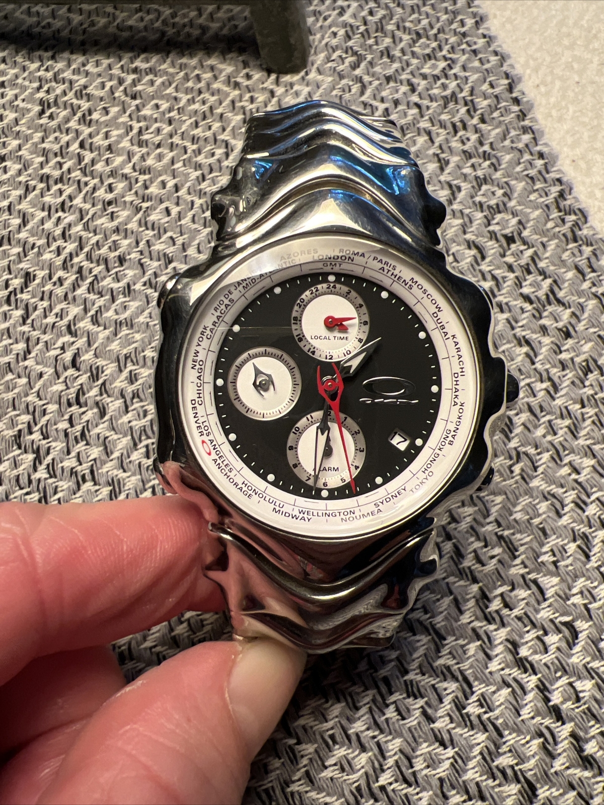 Oakley GMT Honed Watch Stainless Steel 10-140 Wristwatch | eBay