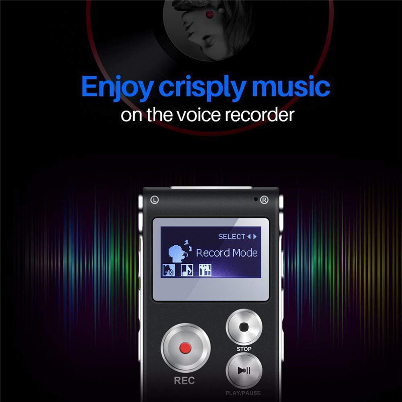 Lecture Digital Voice Recorder Dictaphone Audio MP3 Sound Mini Spy ...