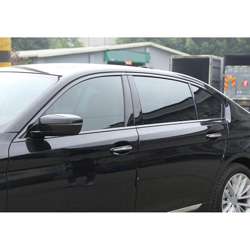 For BMW 5 Series G30 18-21 Black Steel Car Window Sill Molding Strip ...
