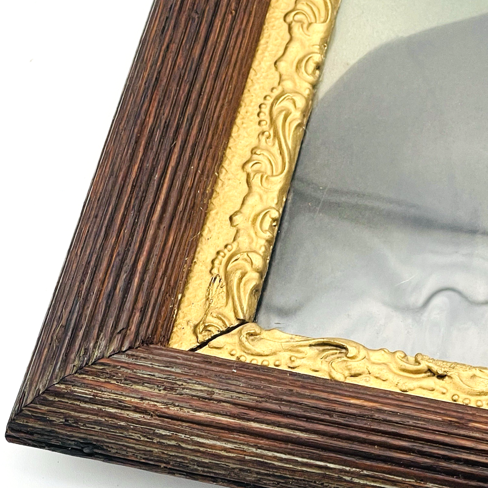 Antique Hand Colored Photo of Man Wood & Gesso Frame Gold Giltwood ...