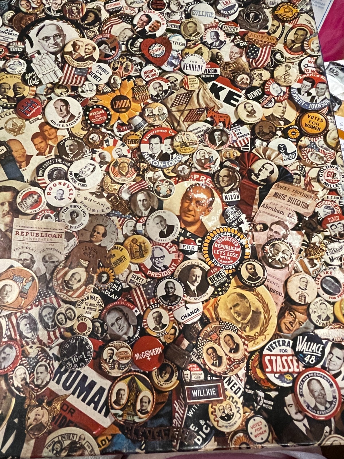 Some Winners & Some Losers Campaign Pins Jigsaw Puzzle Over 500 Pieces ...