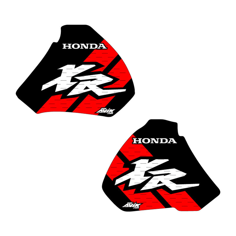 XR250 XR400 1996-2004 tank graphics stripe red on black premium 25mil ...