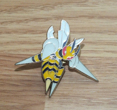 Genuine Pokemon Gold Tone Beedrill Evolution Collectible Lapel Pin | eBay